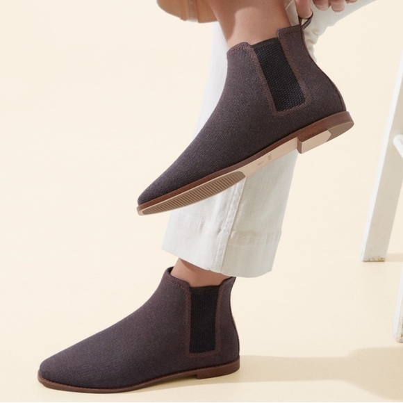 Rothy's | Shoes | Rothys Merino Ankle Boot 2 Cocoa Brown Wool Office ...